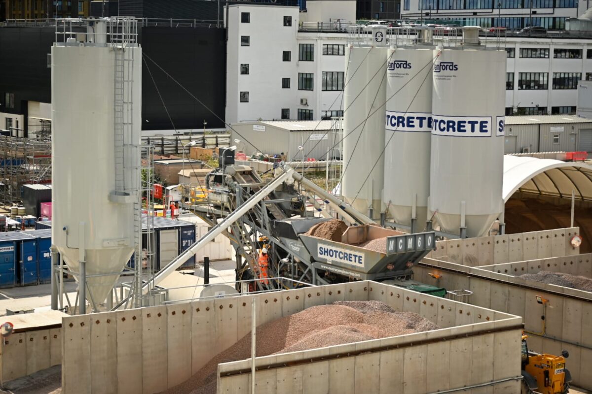 HS2 Batching Plant – Shotcrete